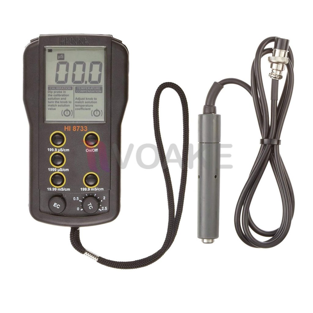 HANNA HI8733 เครื่องวัดค่าความนำไฟฟ้าแบบพกพา (Multi Range)